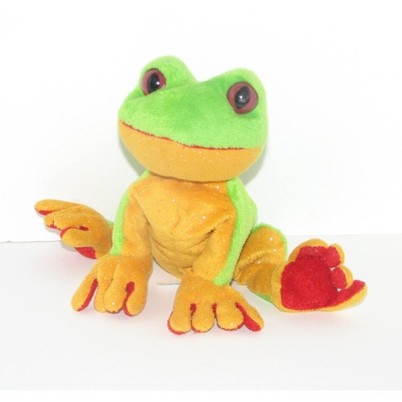 GANZ | Toys | Webkinz Ganz Tree Frog Yellow Green Plush Stuffed Animal ...
